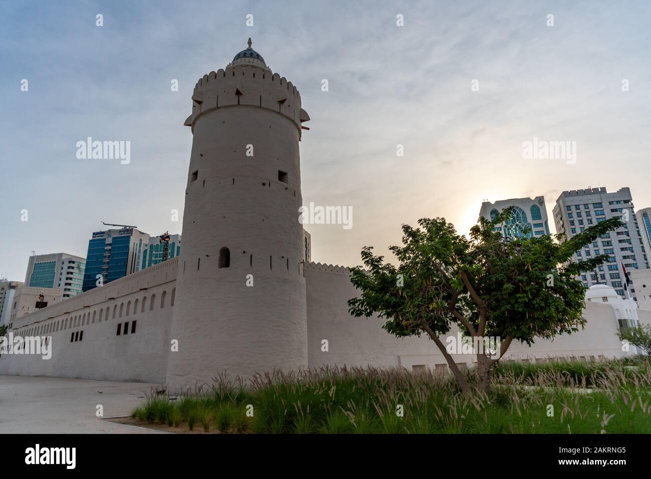 Architecture design of an old Arabic building - Qasr Al Hosn museum ...