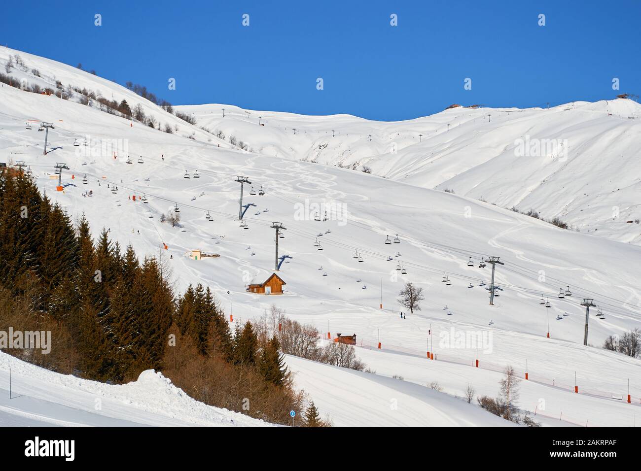 Les sybelles ski domain in france hi-res stock photography and images ...