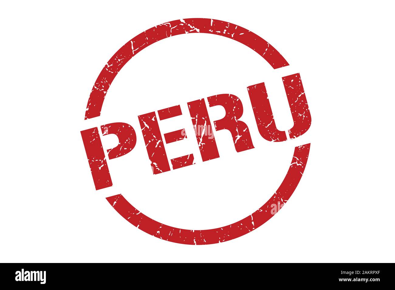 Peru stamp travel red Stock Vector Images - Alamy