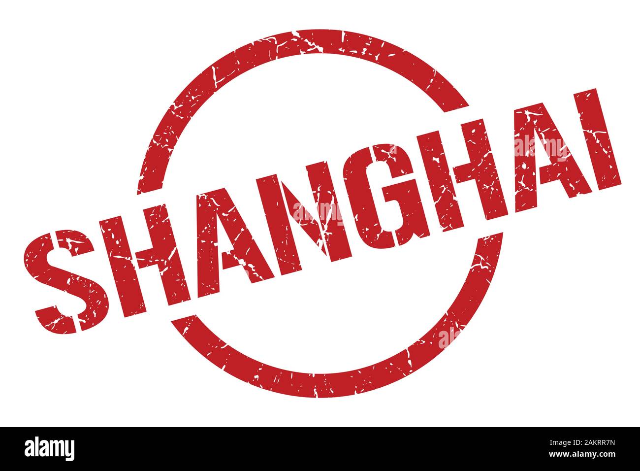 Shanghai stamp. Shanghai grunge round isolated sign Stock Vector Image ...