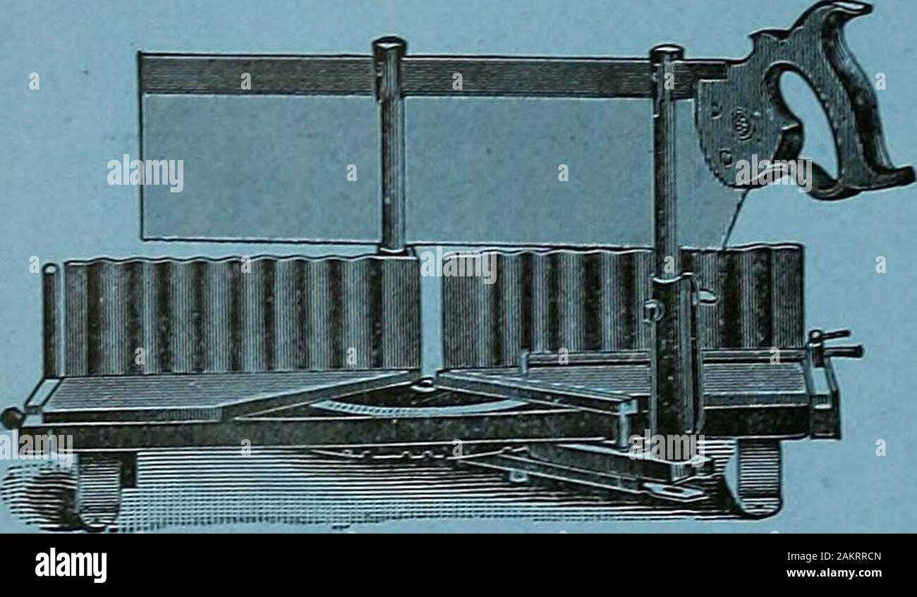 Carpenter . Automatic stops for holding up saw. Corrugatedbacks ...