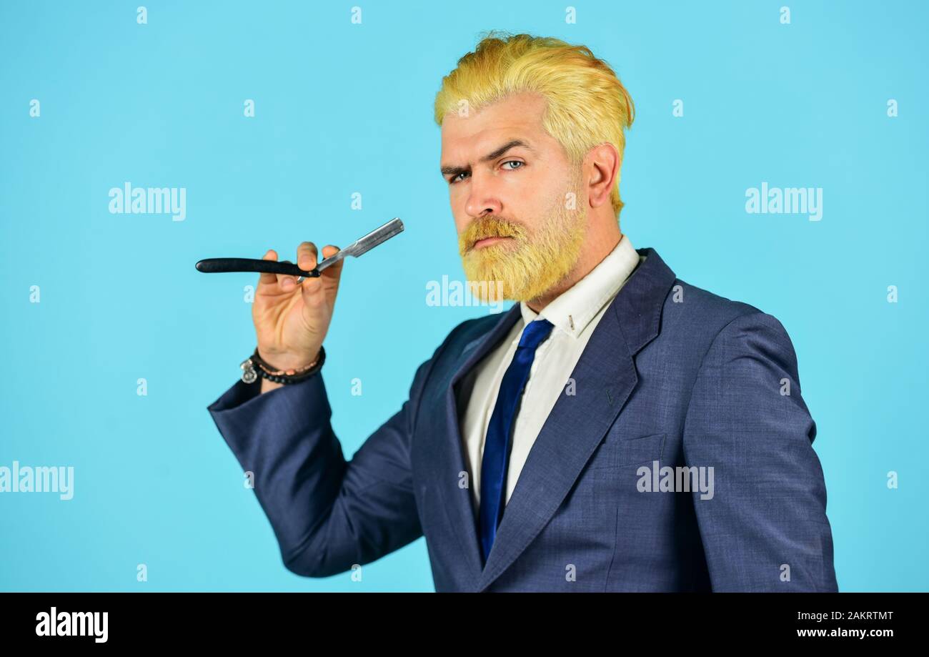 Facial care. grooming for formal meeting. male beauty and personal ...