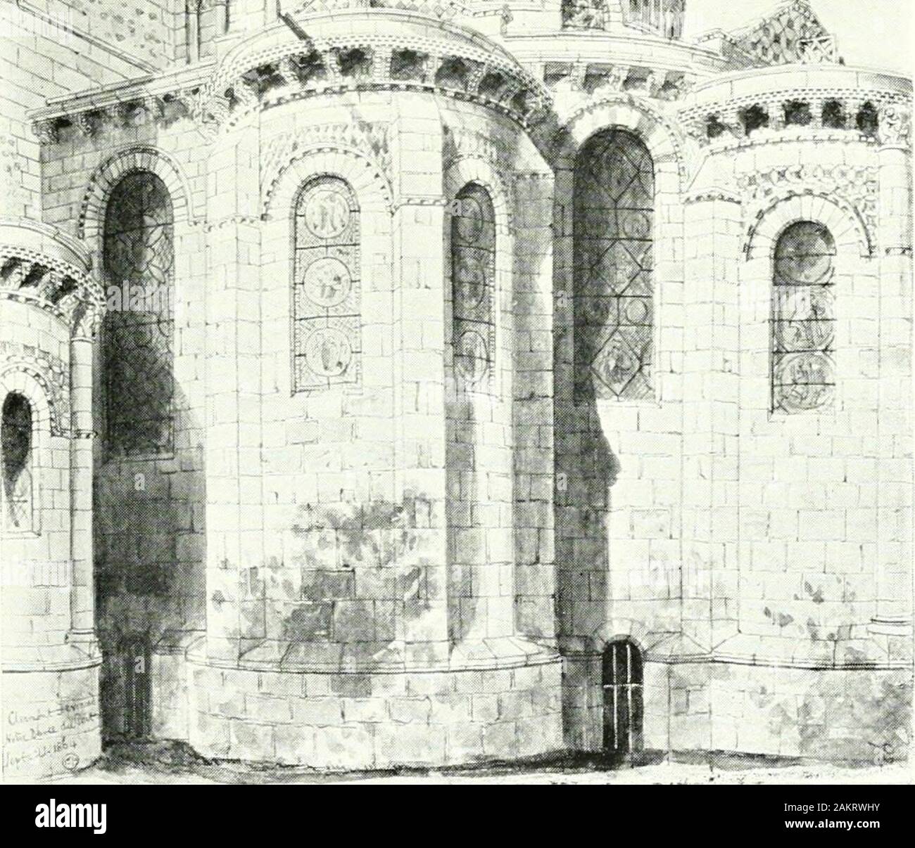 Byzantine and Romanesque architecture . >. NOTRE DAME DU PORT—CLERMONT ...