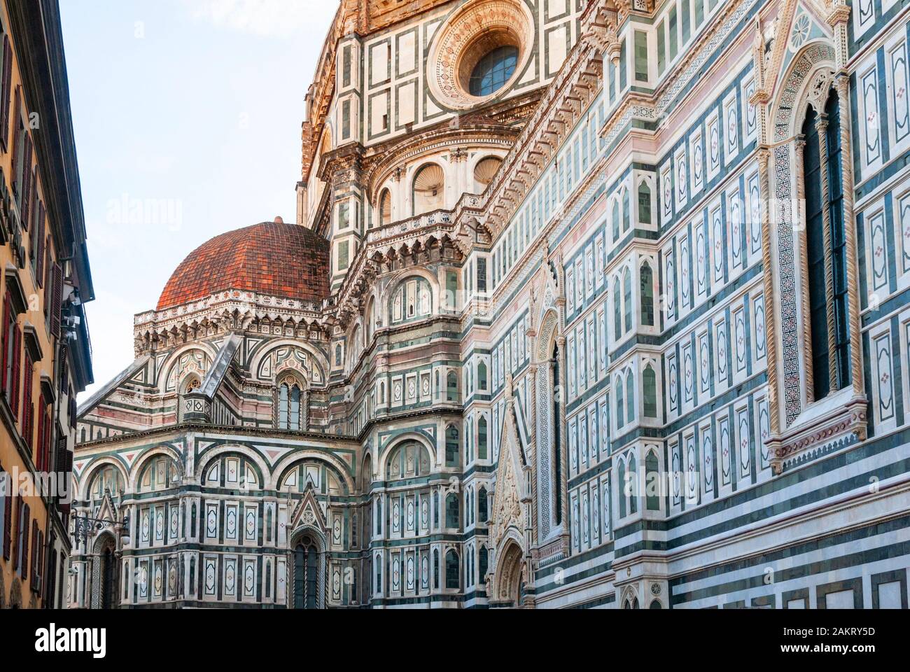 Beautiful renaissance cathedral Santa Maria del Fiore in Florence ...