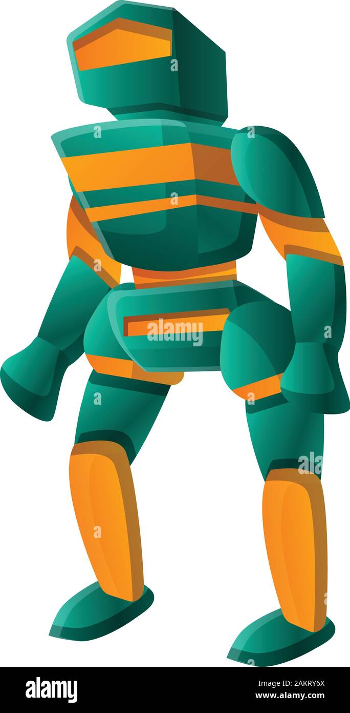 Soldier robot icon. Cartoon of soldier robot vector icon for web design ...