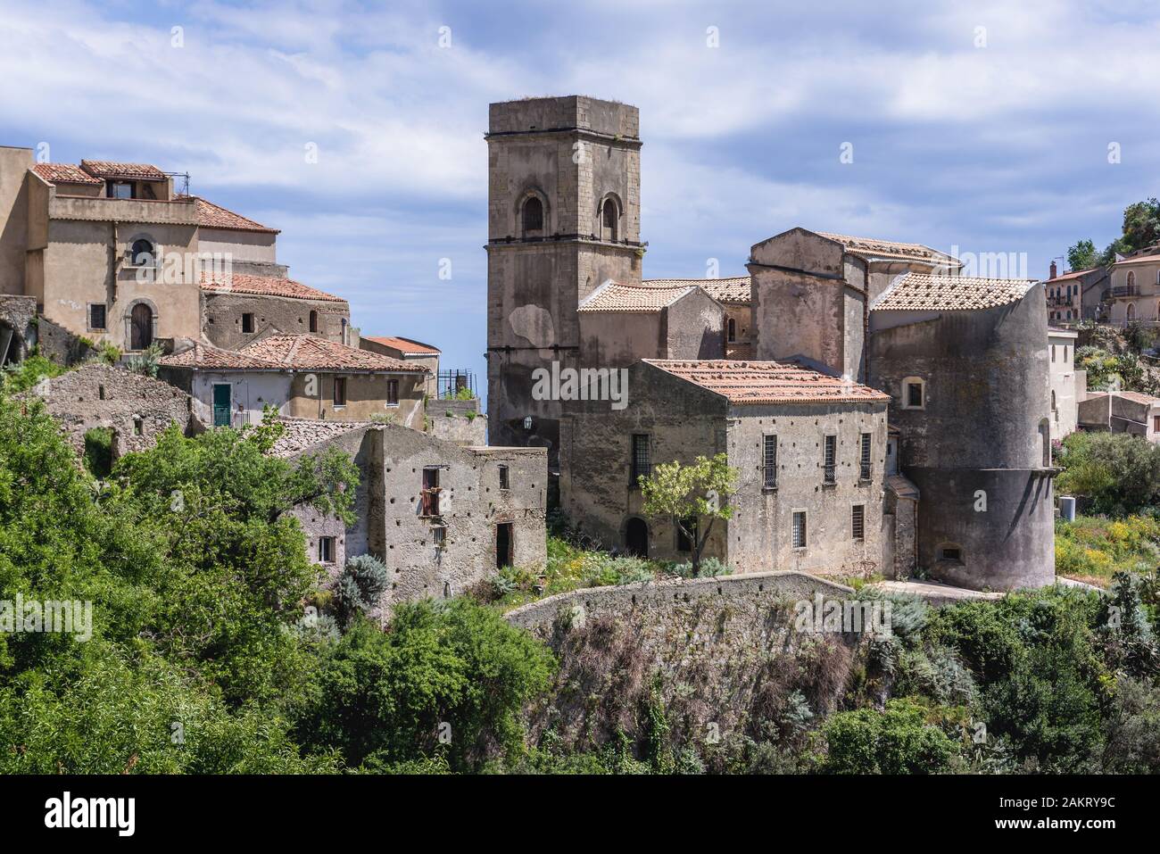 Exterior of Chiesa Madre di Savoca small church in Savoca comune ...