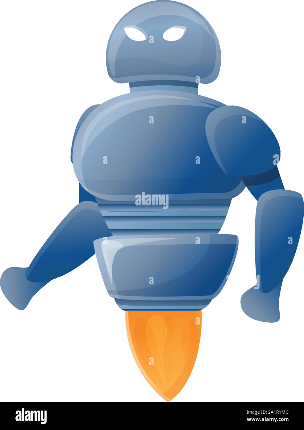 Rocket robot icon. Cartoon of rocket robot vector icon for web design ...