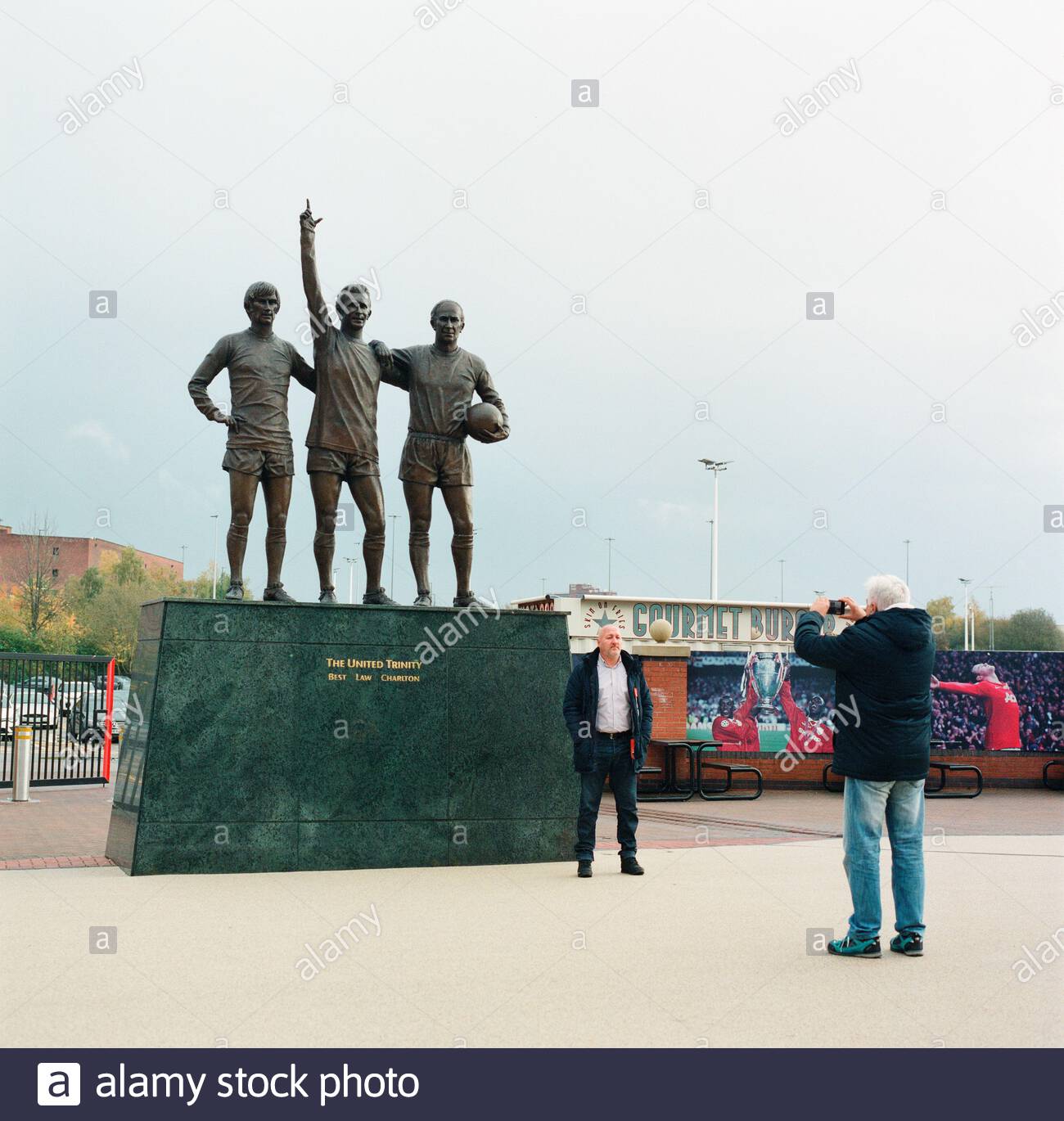 Manchester United United Trinity Statue High Resolution Stock ...