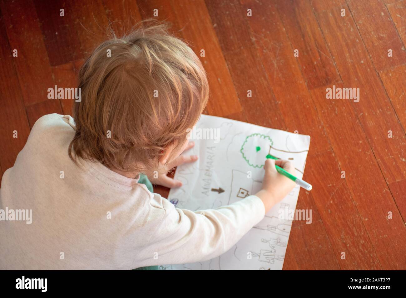 How to draw a tree for kids hi-res stock photography and images - Alamy