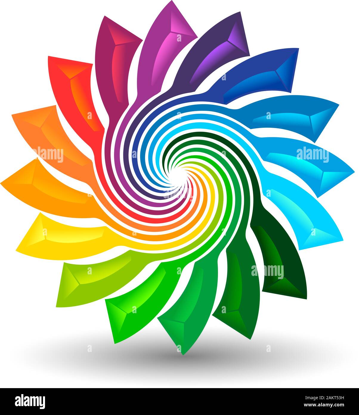 Sunflower logo Cut Out Stock Images & Pictures - Alamy