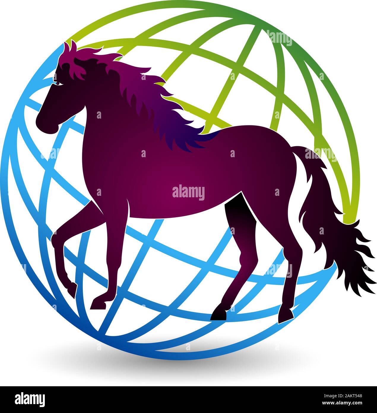 world horse logo Stock Photo - Alamy