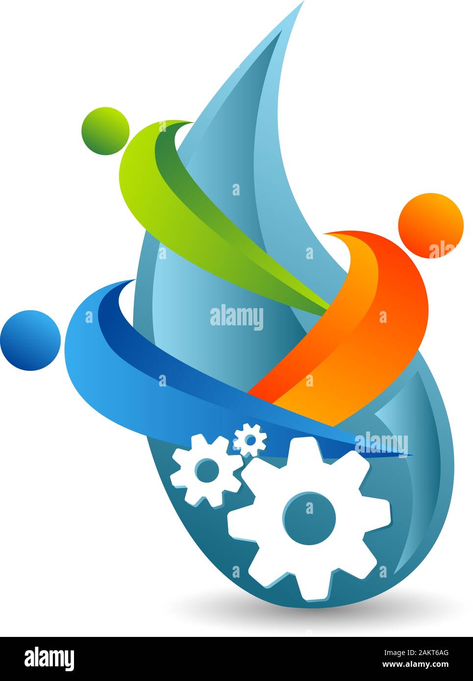 team water manufacturing logo Stock Photo - Alamy