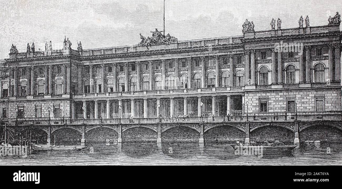 the stock exchange of Berlin, Germany, 1888 / die Börse von Berlin ...