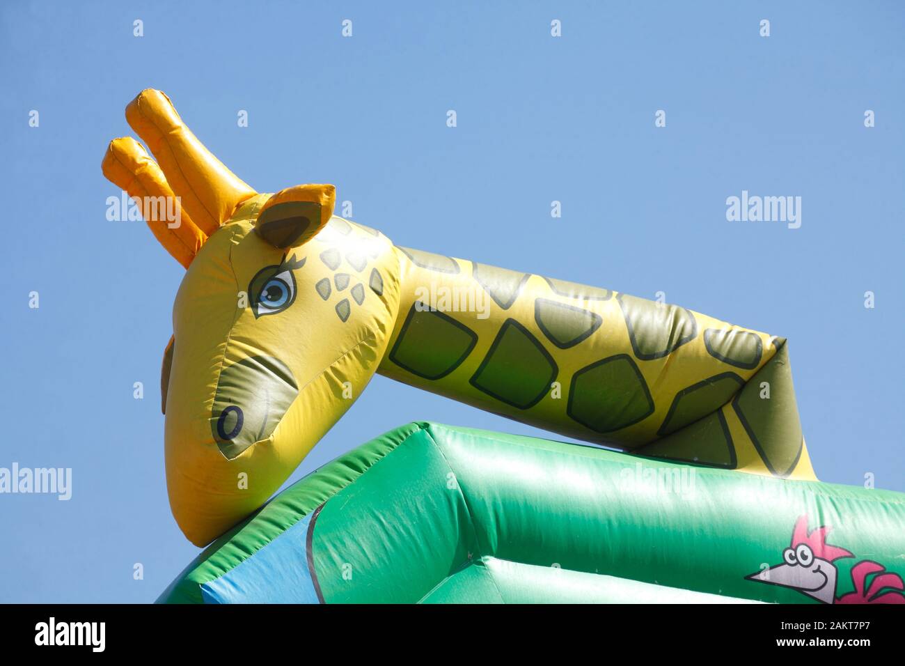Giraffe, colorful inflatable figure made of plastic Stock Photo - Alamy