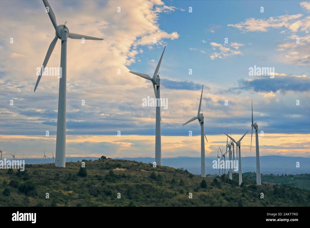 Wind turbine station Stock Photo - Alamy