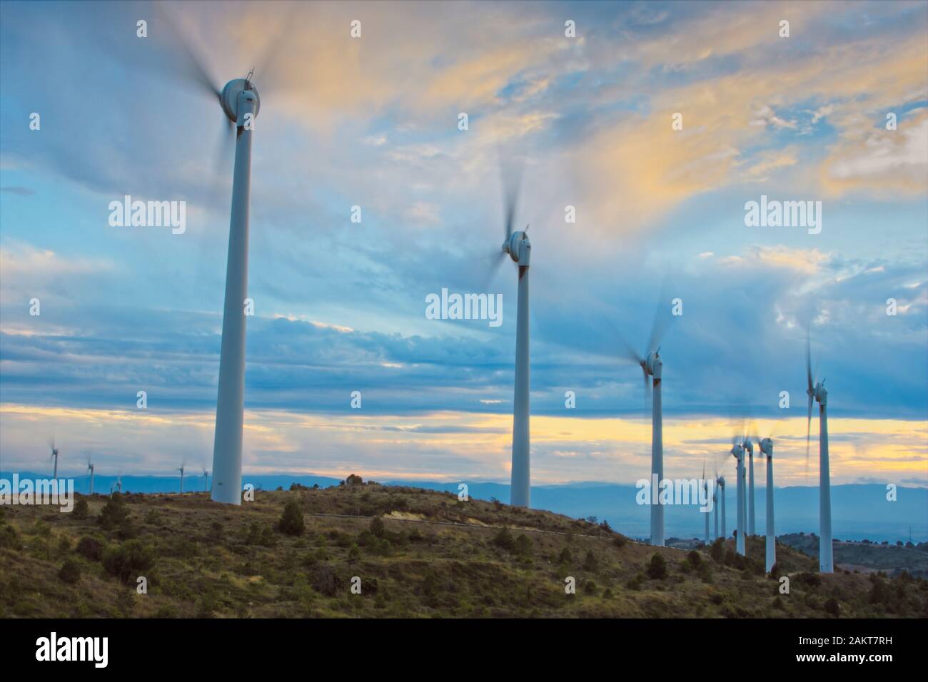 Wind turbine station Stock Photo - Alamy