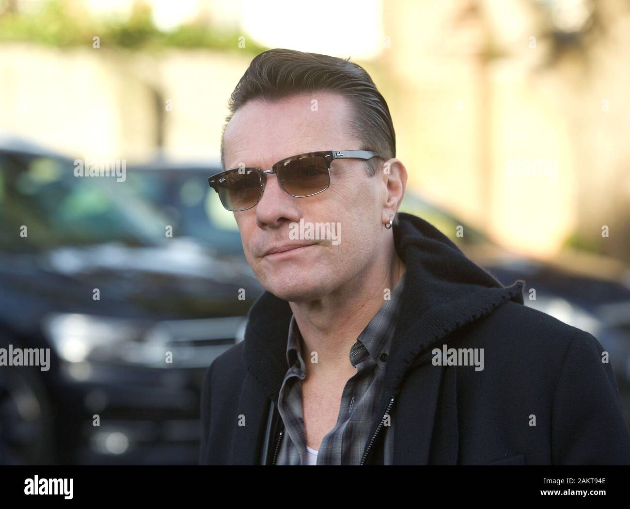 U2 drummer, Larry Mullen, arrives for the funeral of broadcaster and DJ ...