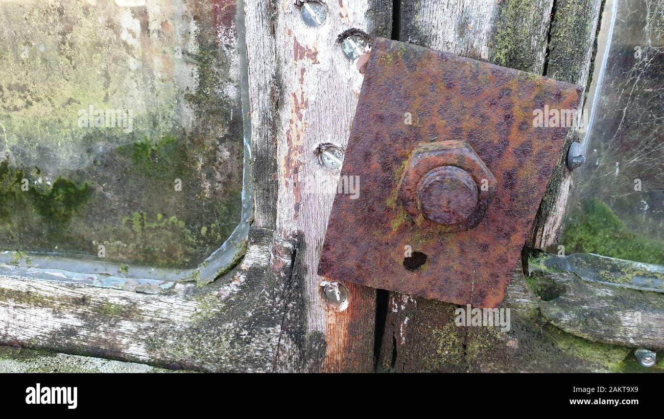 Old wood and iron textures Stock Photo - Alamy