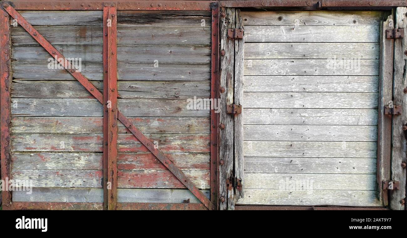 Old wood and iron textures Stock Photo - Alamy
