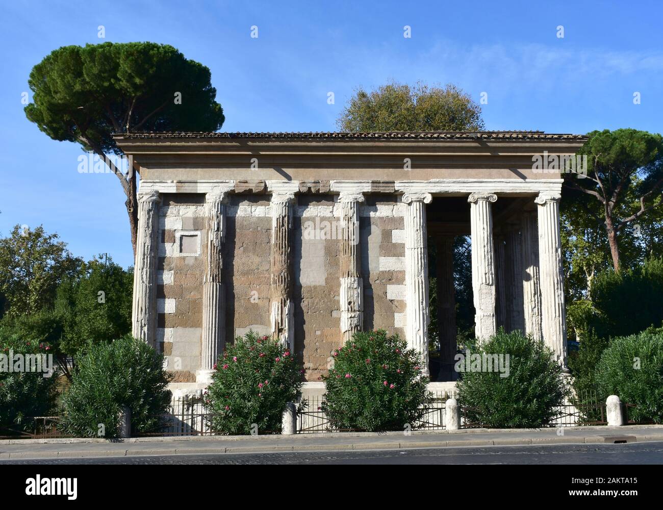 Temple of Portunus (Tempio di Portuno). Ancient classical greek style ...