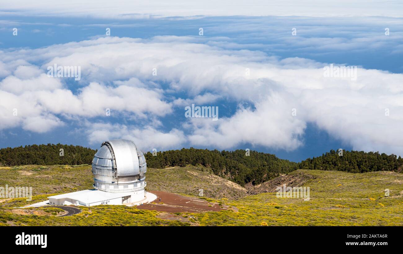The impressive Gran Telescopio Canarias at the Roque de los Muchachos ...