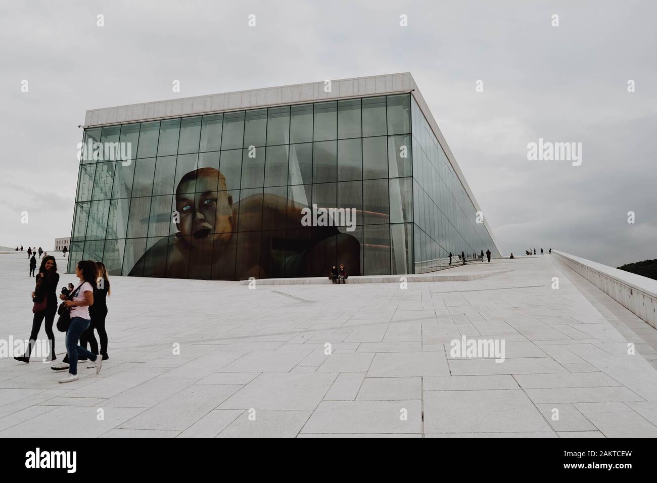 Outside the Oslo Opera House Stock Photo - Alamy