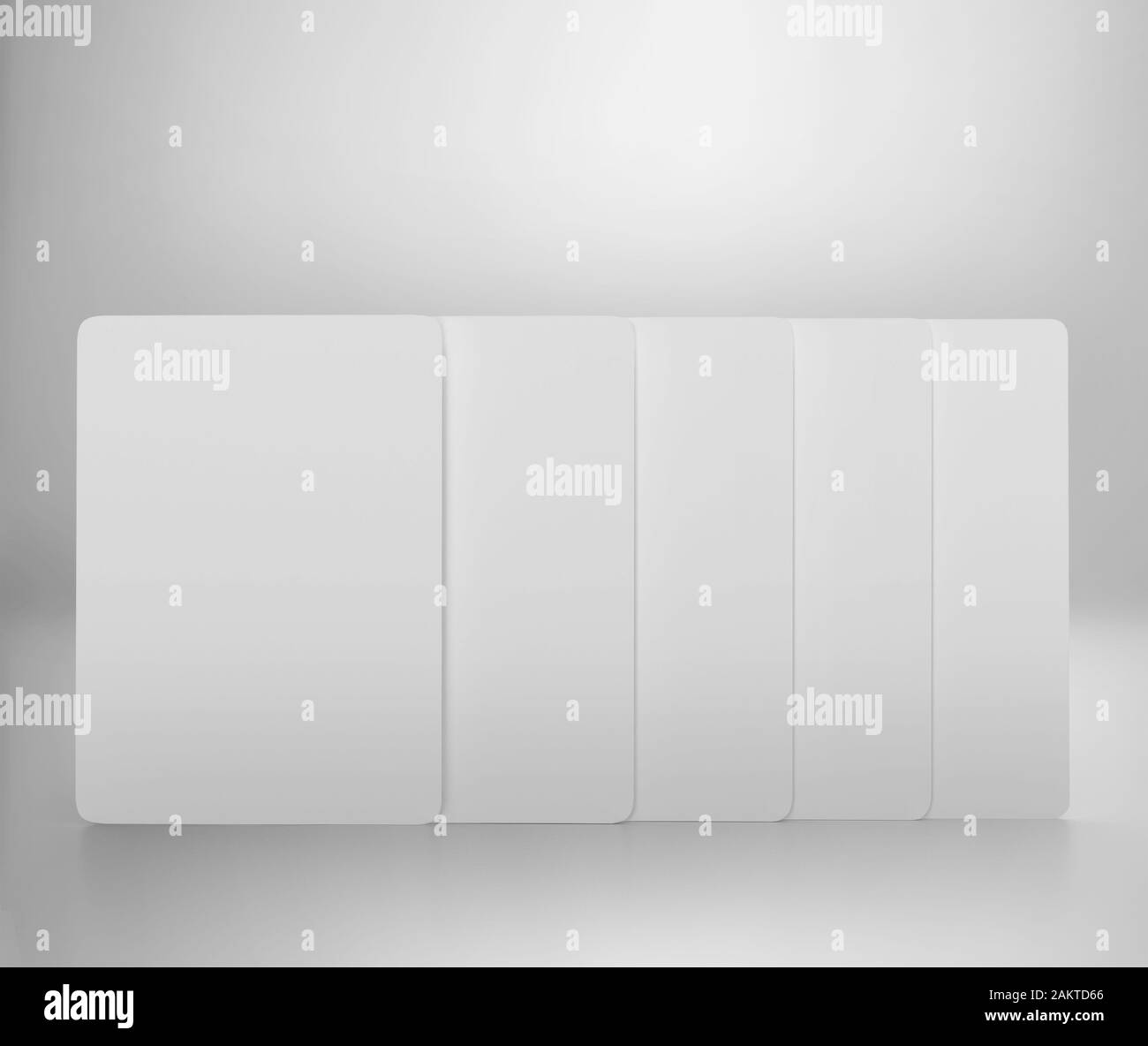 Blank White Playing Card, Tarot Card Mockup with box, Empty game card ...