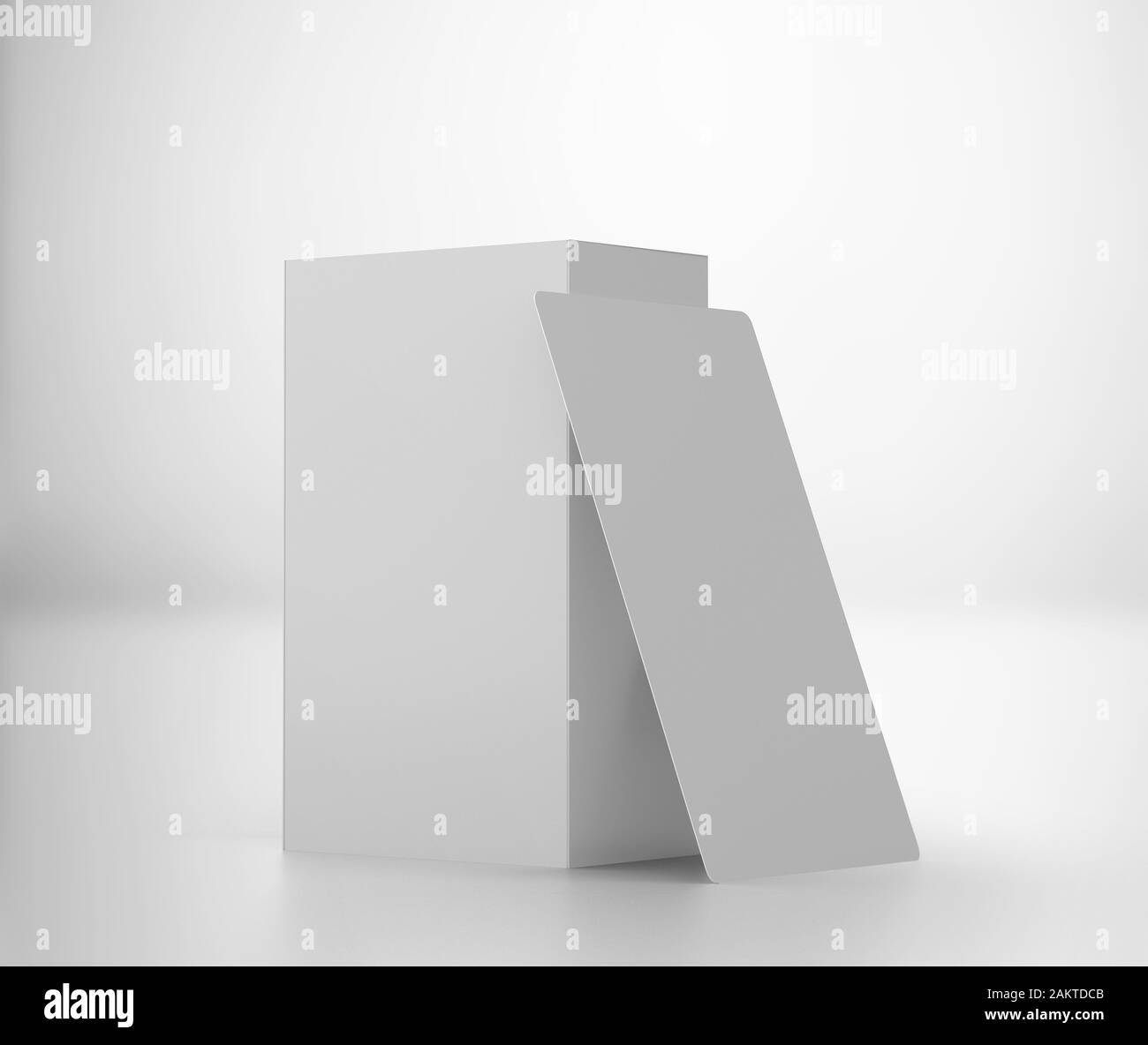 Blank White Playing Card, Tarot Card Mockup with box, Empty game card ...