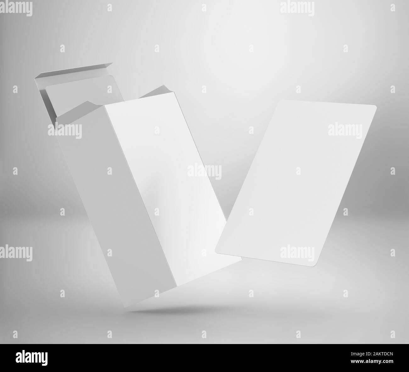 Blank White Playing Card, Tarot Card Mockup with box, Empty game card ...