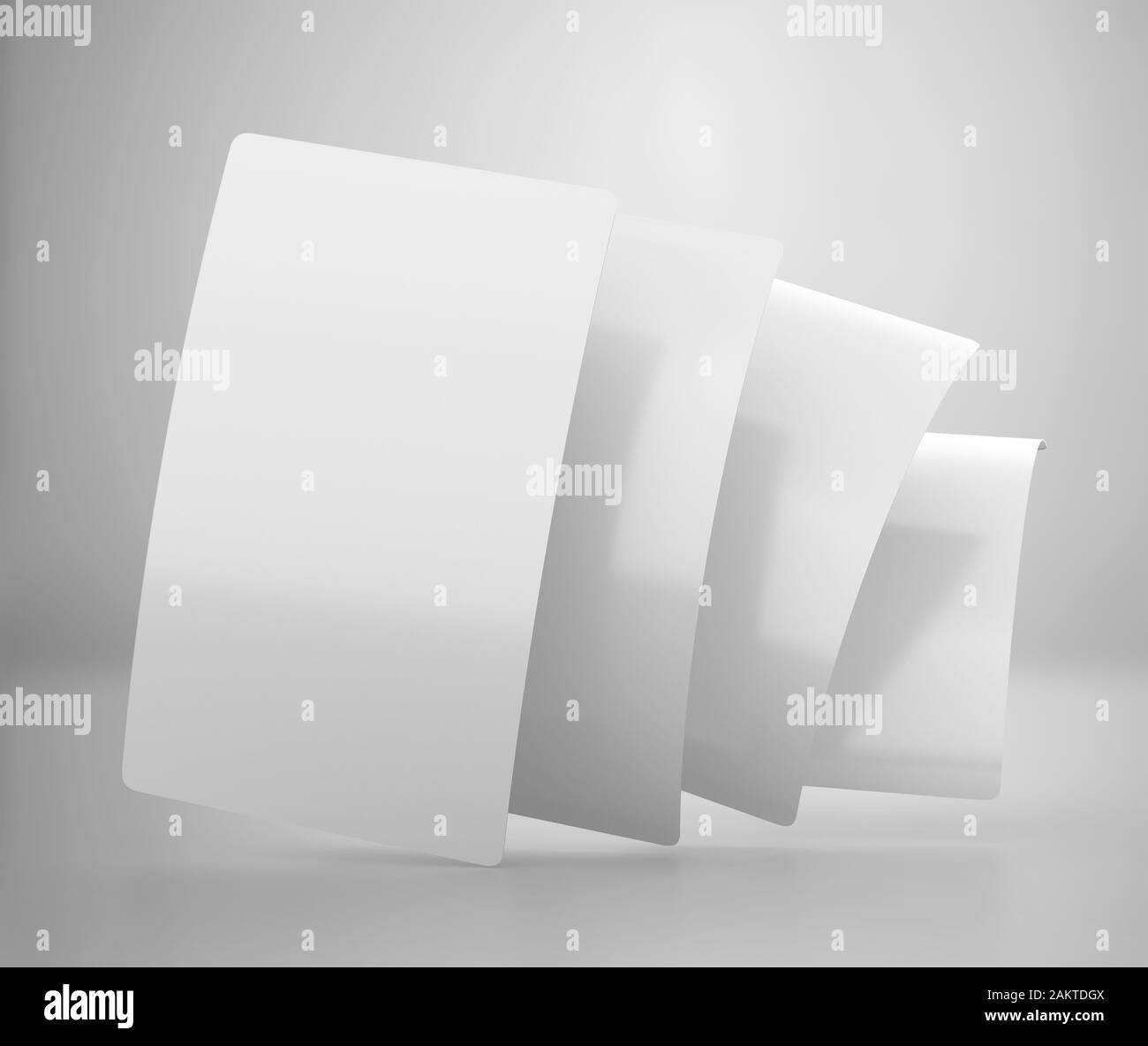 Blank White Playing Card, Tarot Card Mockup with box, Empty game card ...