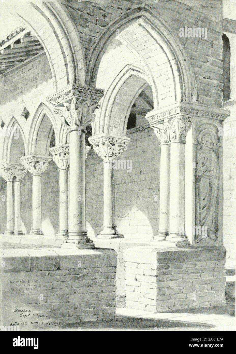 Byzantine and Romanesque architecture . lintel fromwhose mouth proceed ...