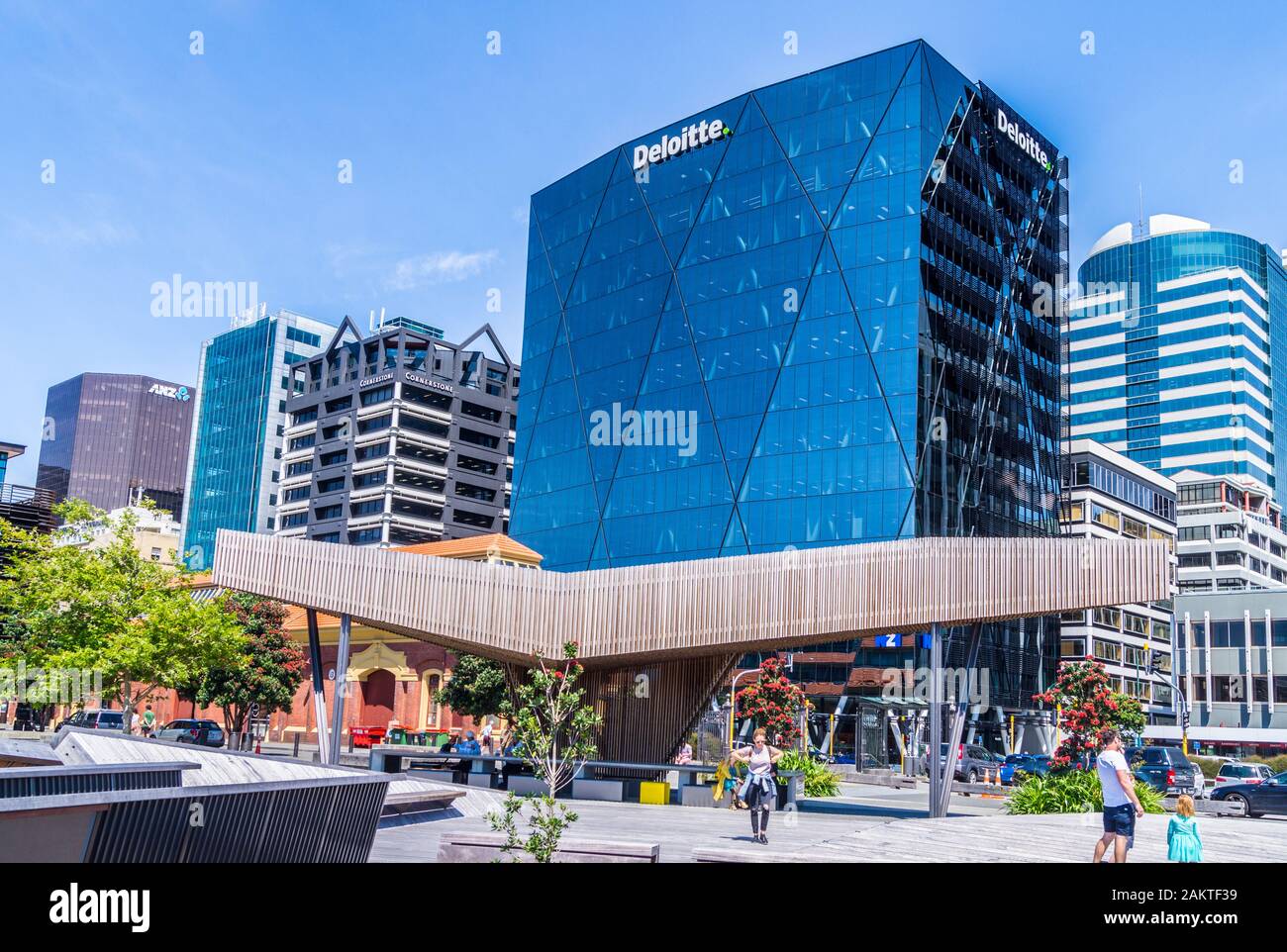 Deloitte building and waterfront, Queen's Wharf, Jervois Quay ...