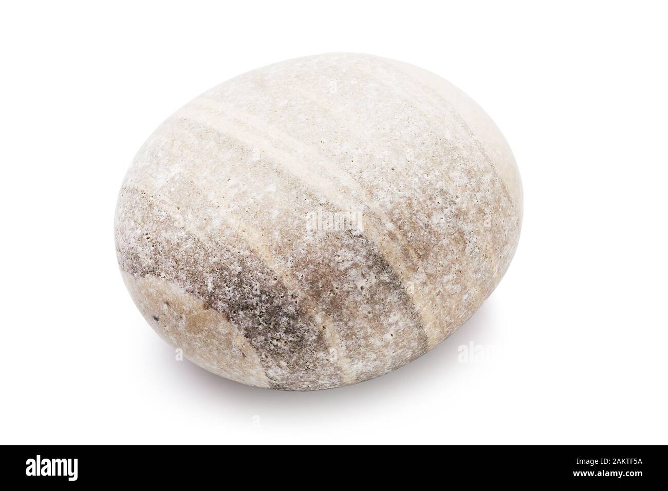 Sea stone isolated on white background. Smooth pebbles Stock Photo - Alamy