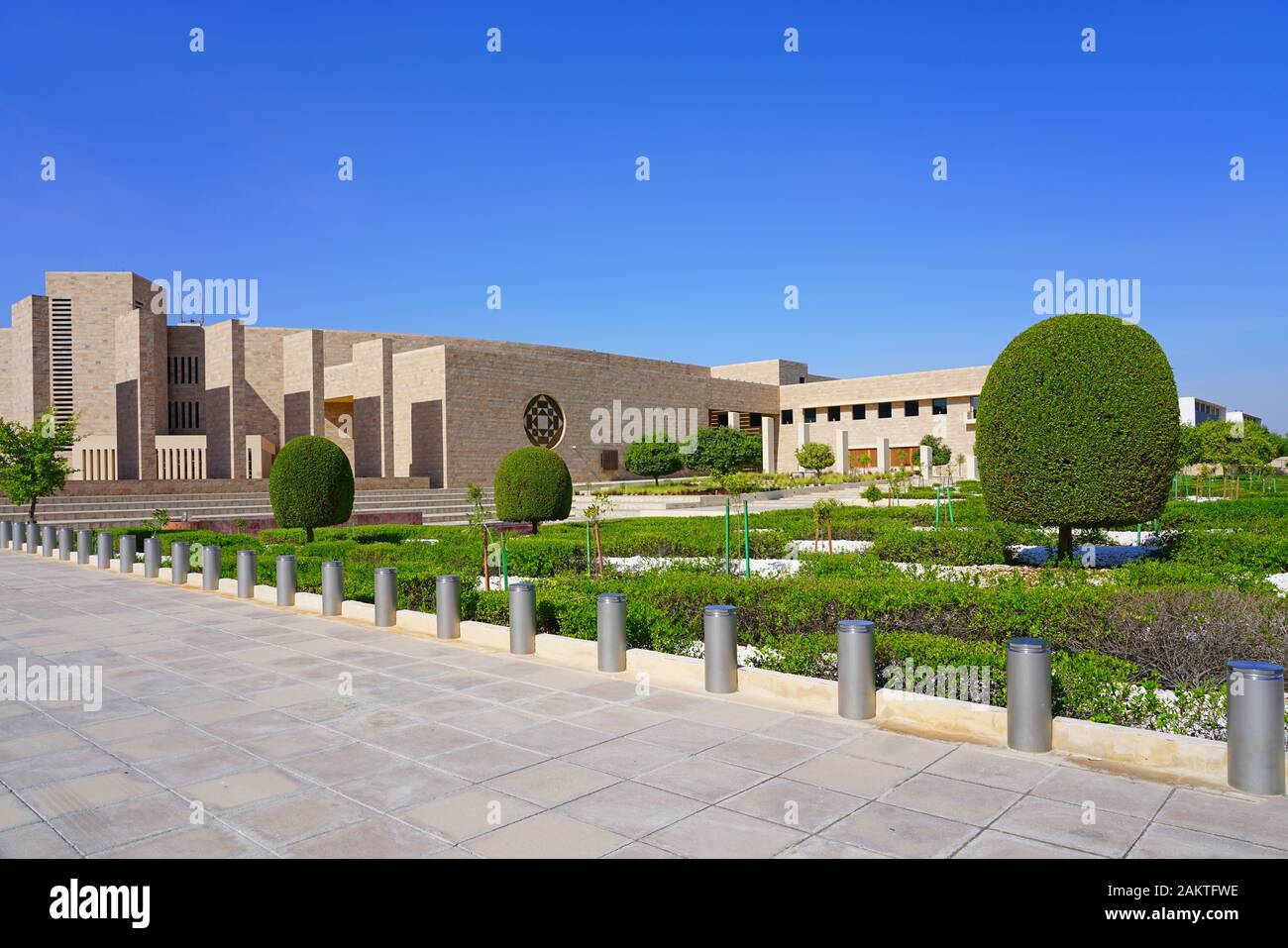DOHA, QATAR -12 DEC 2019- View of the campus of Carnegie Mellon ...