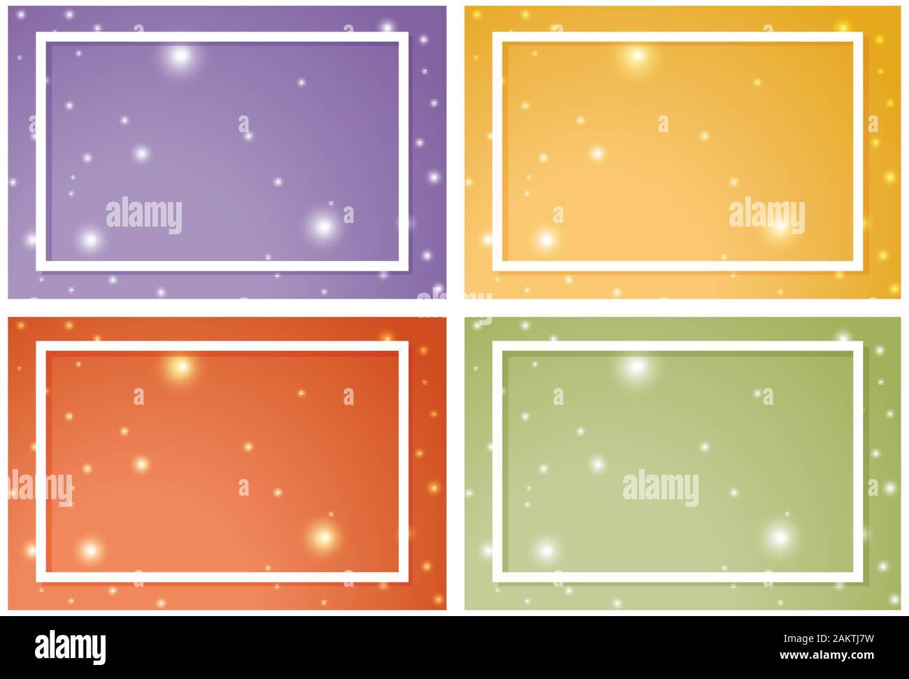Four backgrounds with frame illustration Stock Vector Image & Art - Alamy