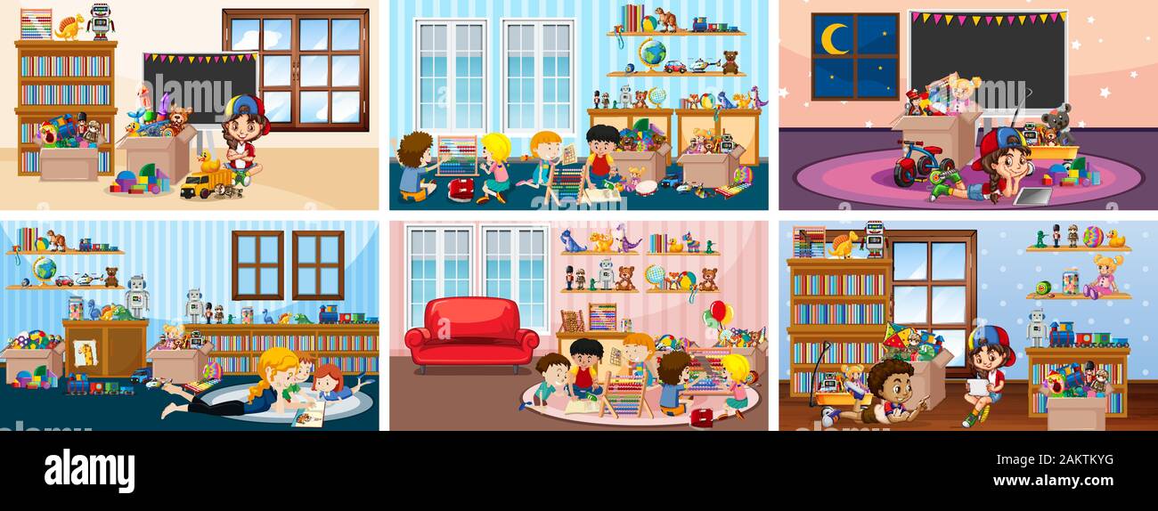 Action scenes Stock Vector Images - Alamy