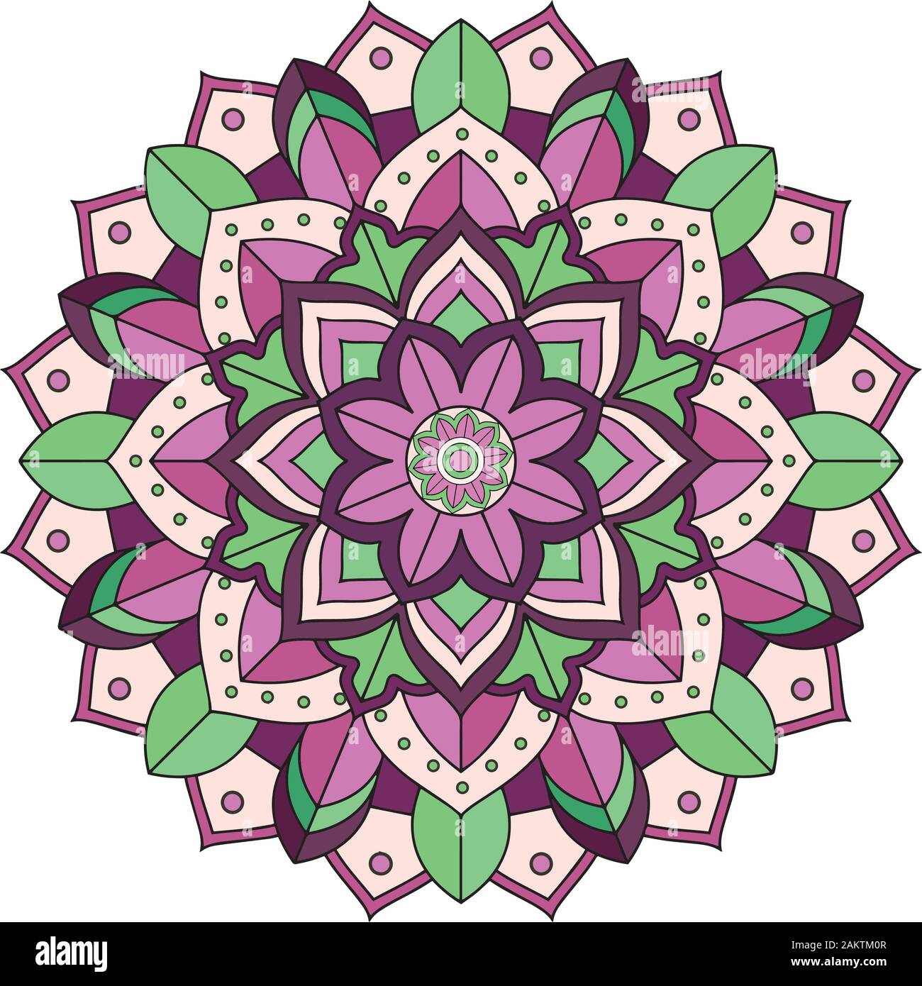 Mandala patterns on isolated background illustration Stock Vector Image ...