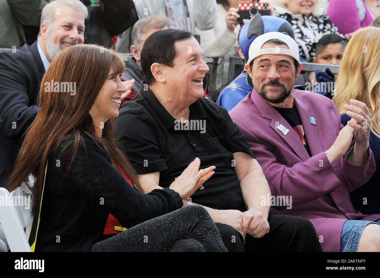 Los Angeles, CA. 9th Jan, 2020. Tracy Ward, Burt Ward, Kevin Smith at ...