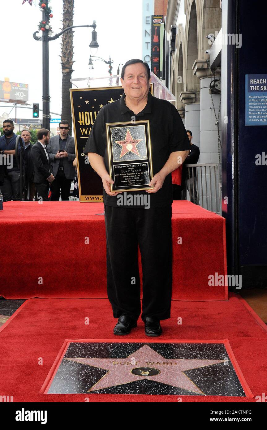 Los Angeles, CA. 9th Jan, 2020. Burt Ward at the induction ceremony for ...