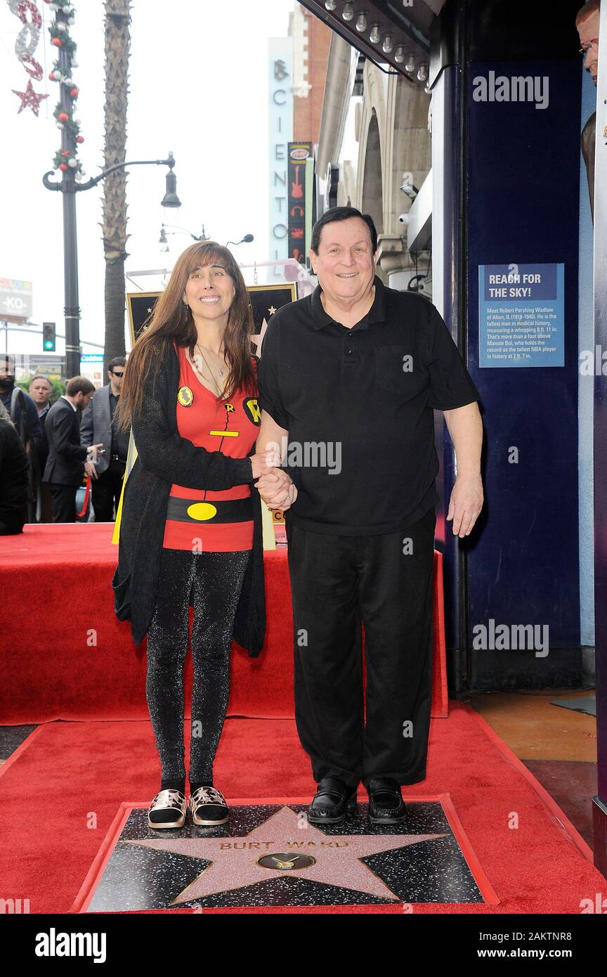 Los Angeles, CA. 9th Jan, 2020. Tracy Ward, Burt Ward at the induction ...
