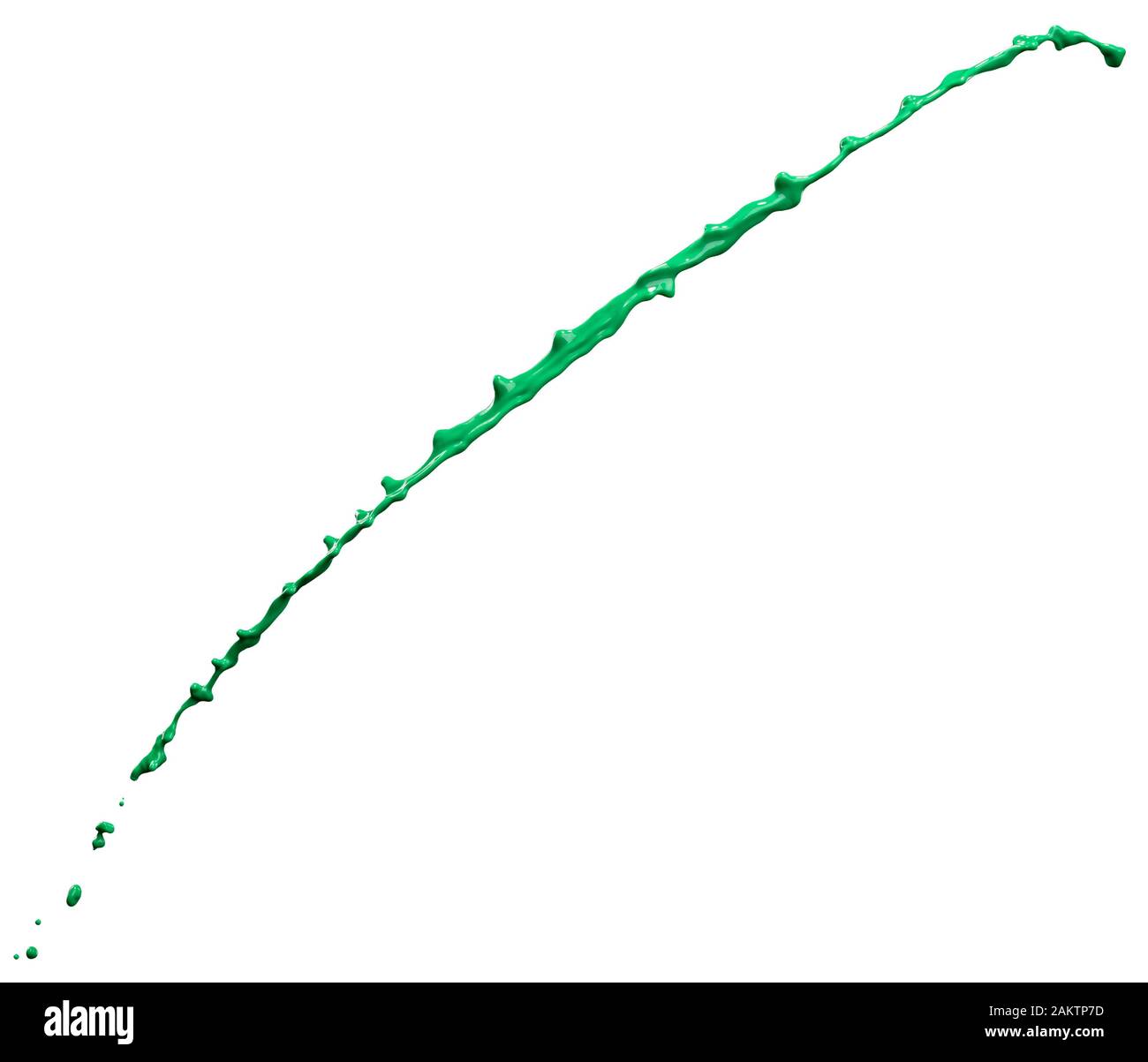 Beautiful green paint splashes isolated on white background Stock Photo ...