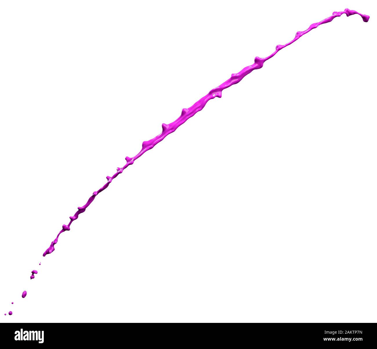 Beautiful pink paint splashes isolated on white background Stock Photo ...