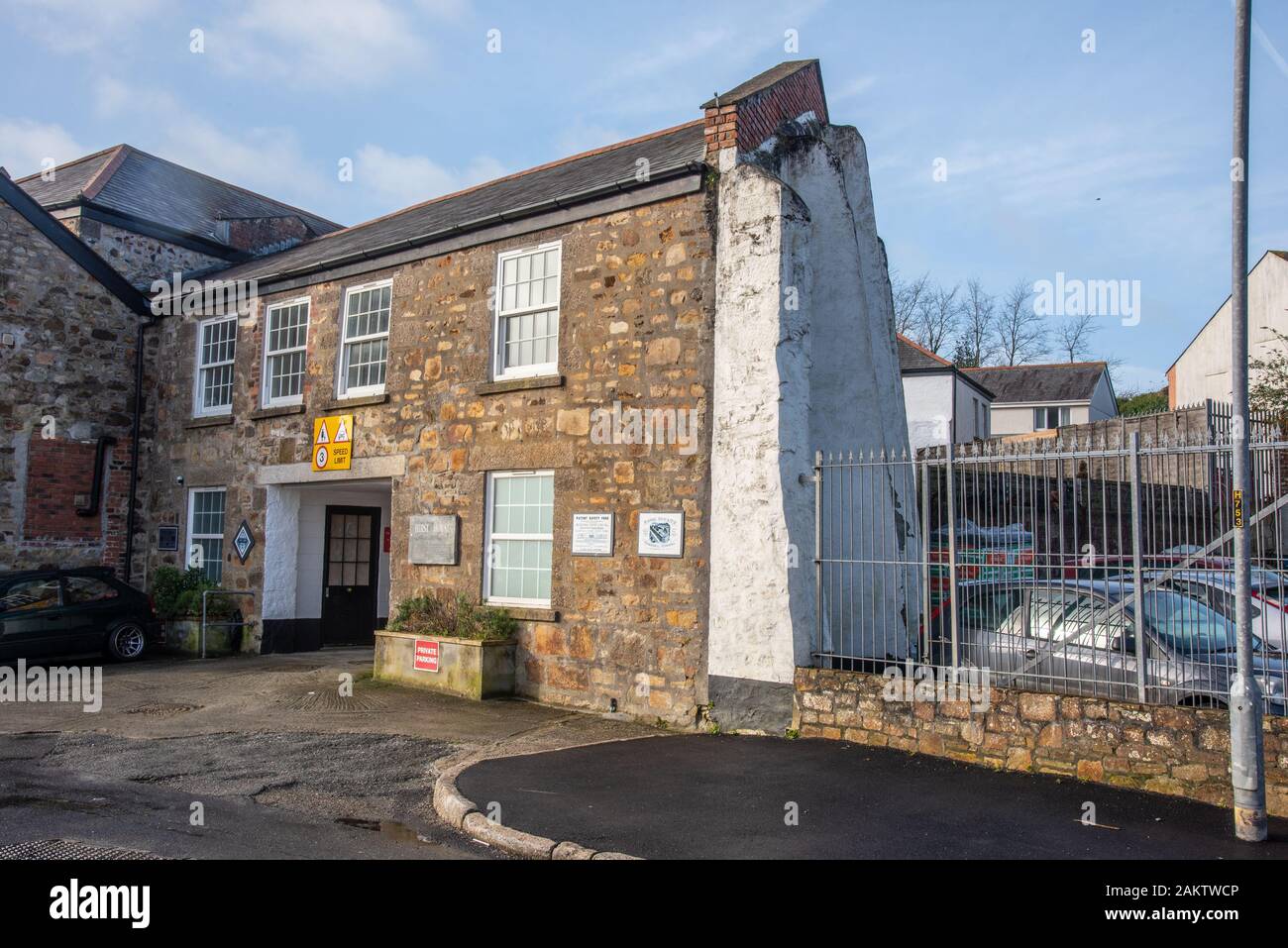 TUCKINGMILL, CAMBORNE, CORNWALL, UK - 9MAR2019: Hirst House at the ...