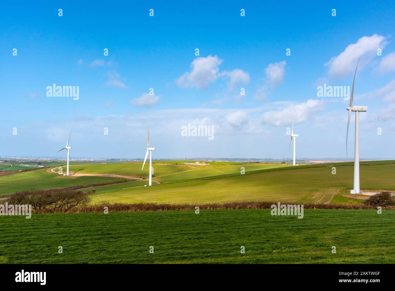 CARLAND CROSS, TRURO, CORNWALL, UK - 10MAR2019: Scottish Power operated ...