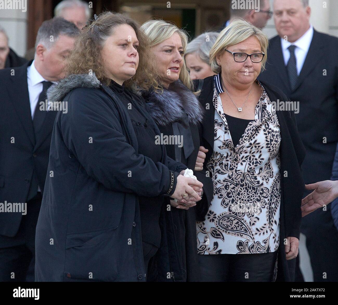 (left to right) Sinead, Orlaith and Grainne, daughters, of Larry Gogan ...