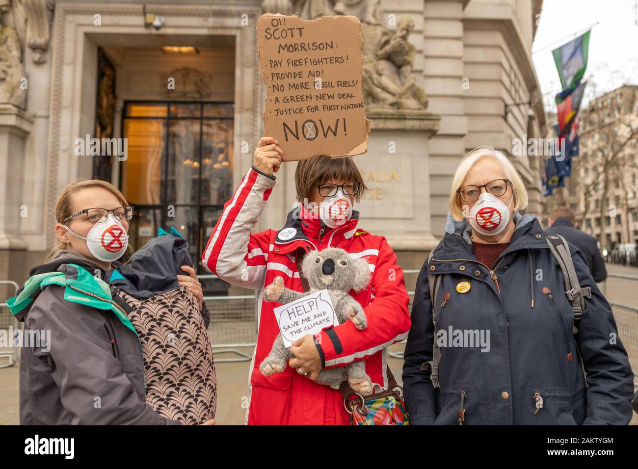 Australian Embassy, London, UK. 10th Jan, 2020. Following the ...