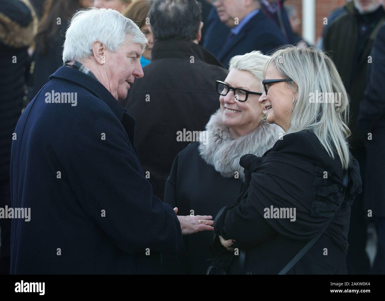 Michael Lyster speaks to Moya Doherty, chair of the RT Board and Dee ...