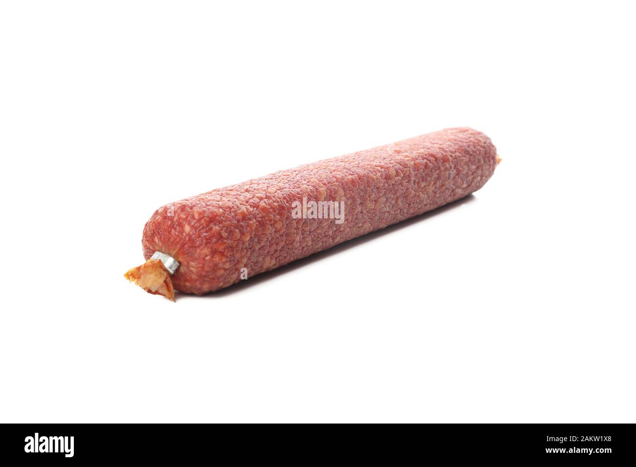 Delicious sausage stick isolated on white background Stock Photo - Alamy