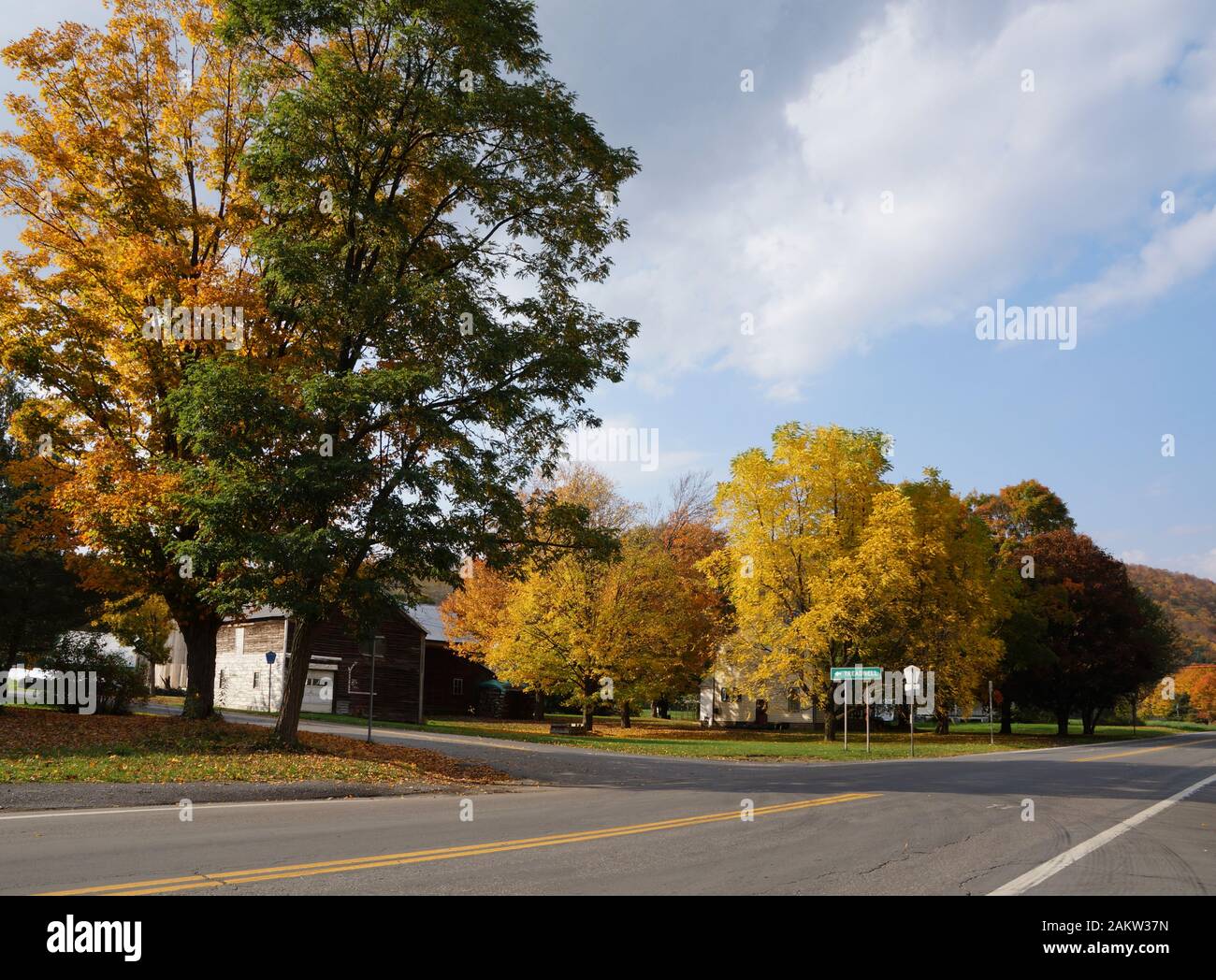 Autumn in Upstate New York Stock Photo - Alamy