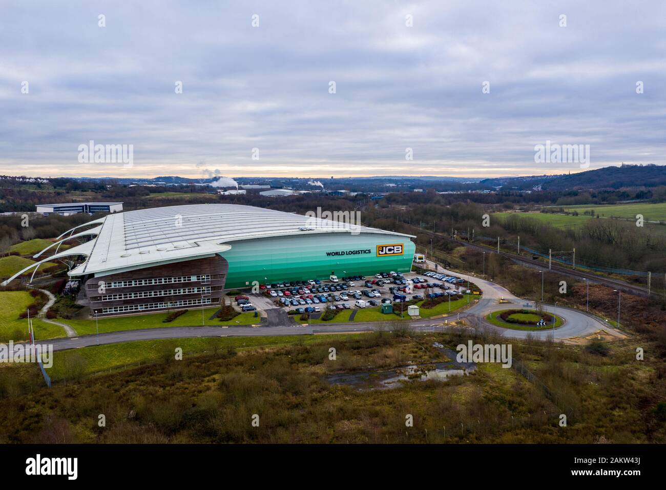 Stunning aerial images of JCB Worldwide Logistics in the Midlands, the ...